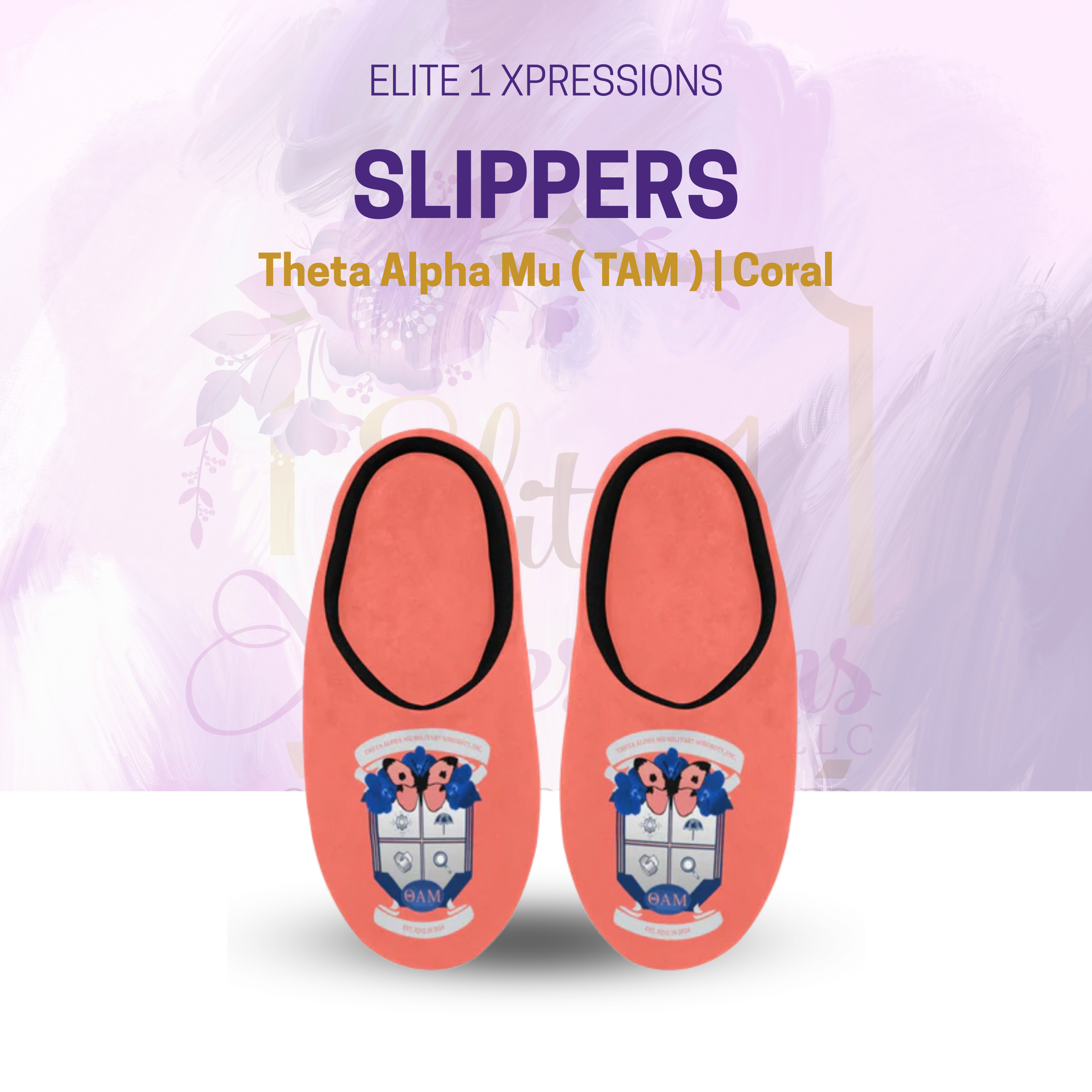 Theta Alpha Mu Slippers – Elite1Xpressions