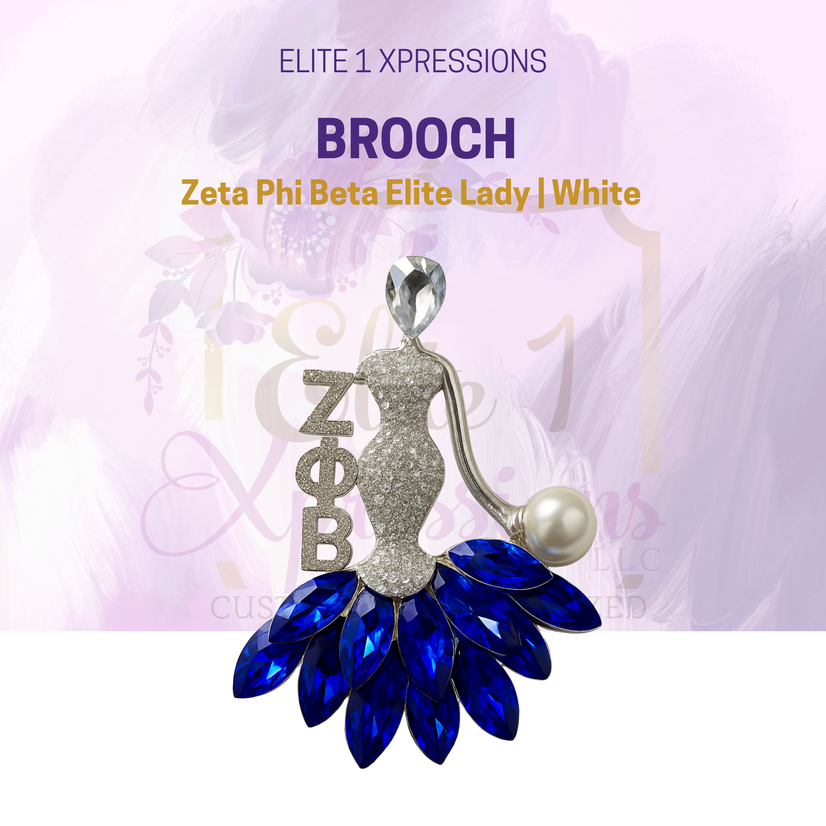 Brooch ~Zeta Phi Beta Elite Lady – Elite1Xpressions